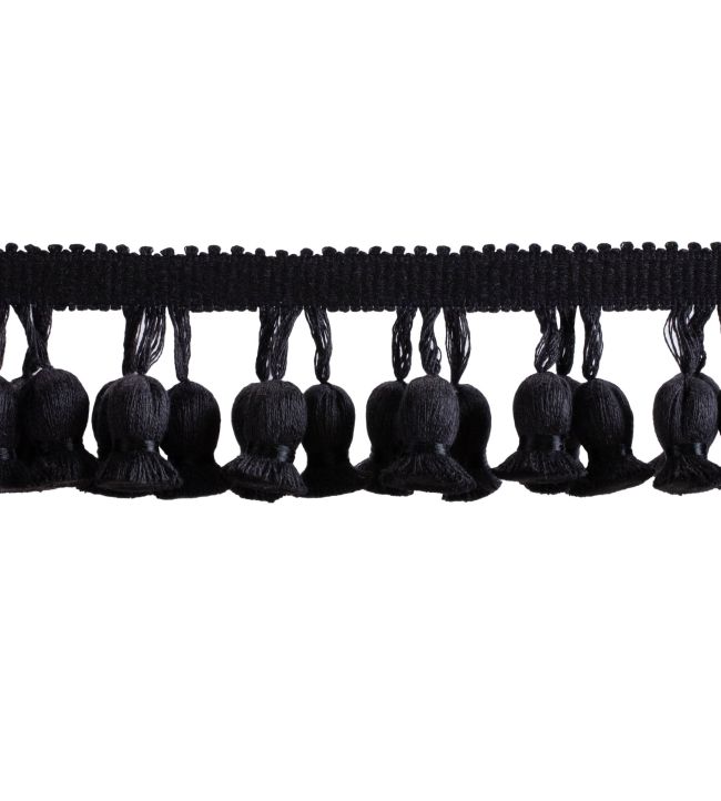 La Terre Onion Tassel Fringe Trimmings in Onyx by Samuel & Sons | Jane Clayton