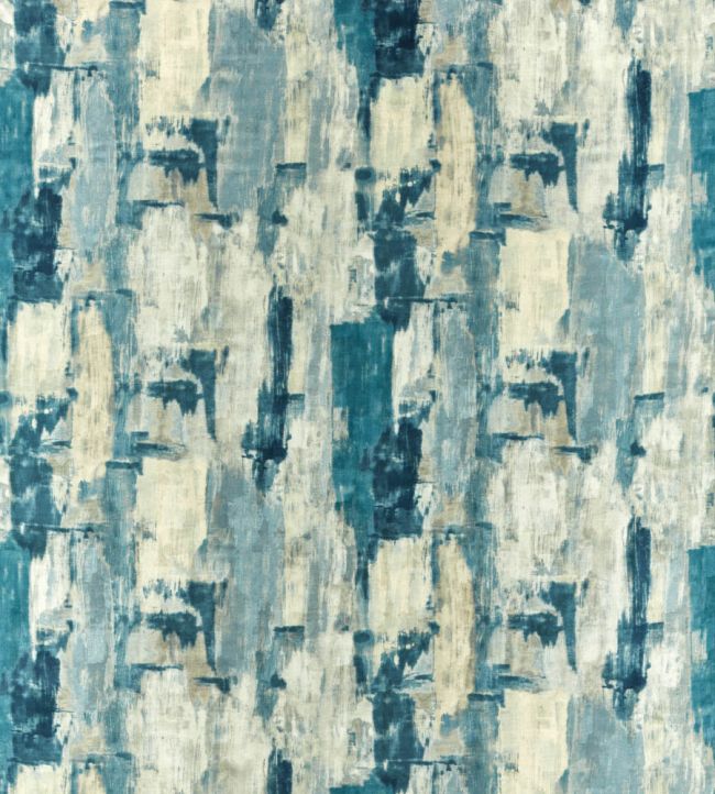 Lagna Fabric in Denim/Linen by Clarke & Clarke | Jane Clayton