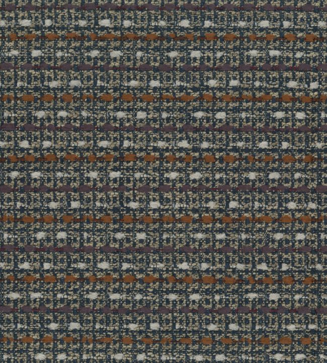 Lavenham Fabric in Navy / Rust by Osborne & Little | Jane Clayton