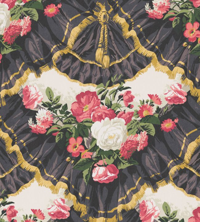 Le Grand Opera Fabric in Noir by Warner House | Jane Clayton