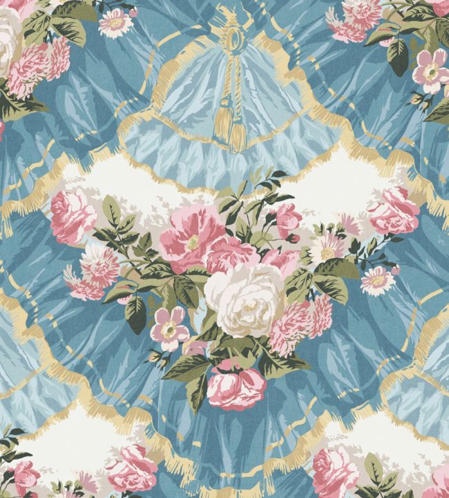 Le Grand Opera Fabric in Porcelain by Warner House | Jane Clayton