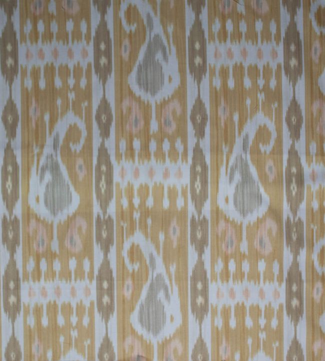 Leila Ikat Fabric in Amber & Sahara by Titley and Marr | Jane Clayton