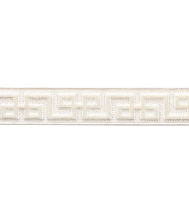 Lennox Velvet Border Trimmings in Ivory by Samuel & Sons | Jane Clayton