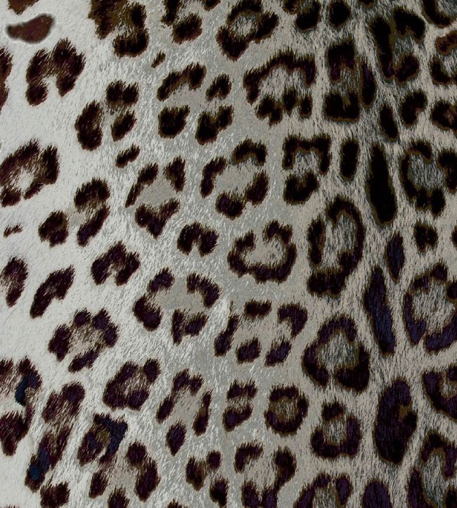 Leopard Fabric in Steel by Arley House | Jane Clayton