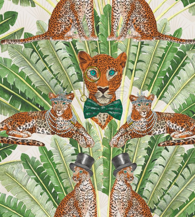 Leopard Wallpaper in Light by Brand McKenzie | Jane Clayton