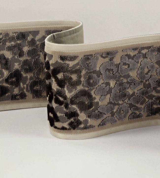 Leopard Velvet Braid Trimmings in Flint by Temperley London for Romo ...