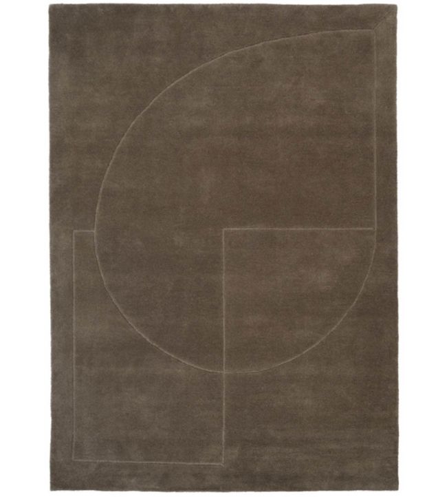 Lineal Poem Rug in Moss by Linie Design | Jane Clayton