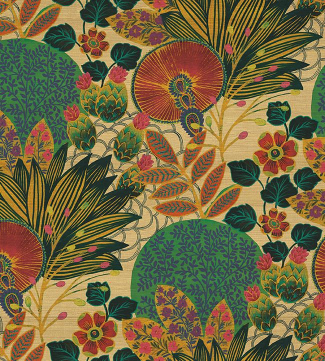 Lithops Silk Wallpaper in Multi by Jannelli&Volpi | Jane Clayton