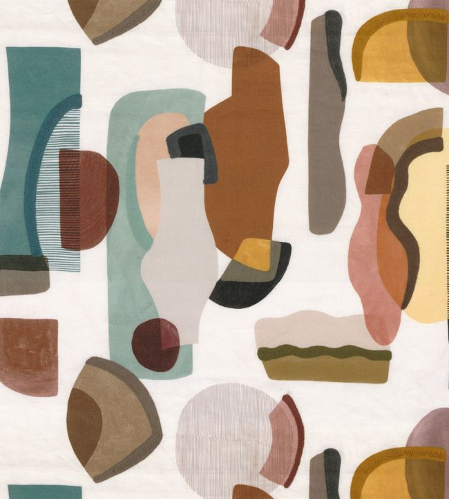 Machaya Fabric in Celadon/Ambre by Casamance | Jane Clayton