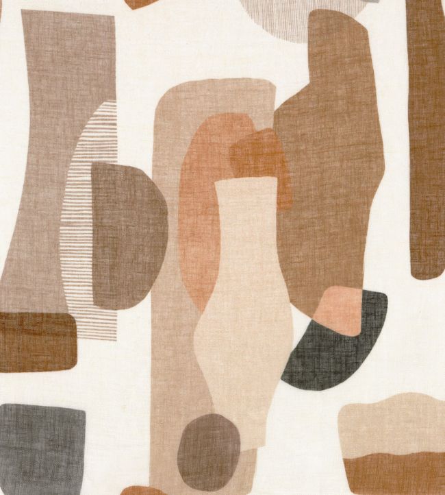 Machaya Print Fabric in Mordore Gris by Casamance | Jane Clayton