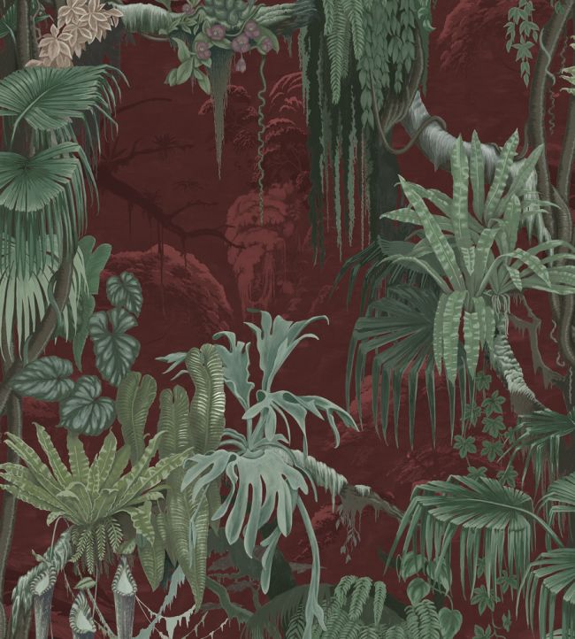 Madagascar Wallpaper in Rust by Rebel Walls | Jane Clayton