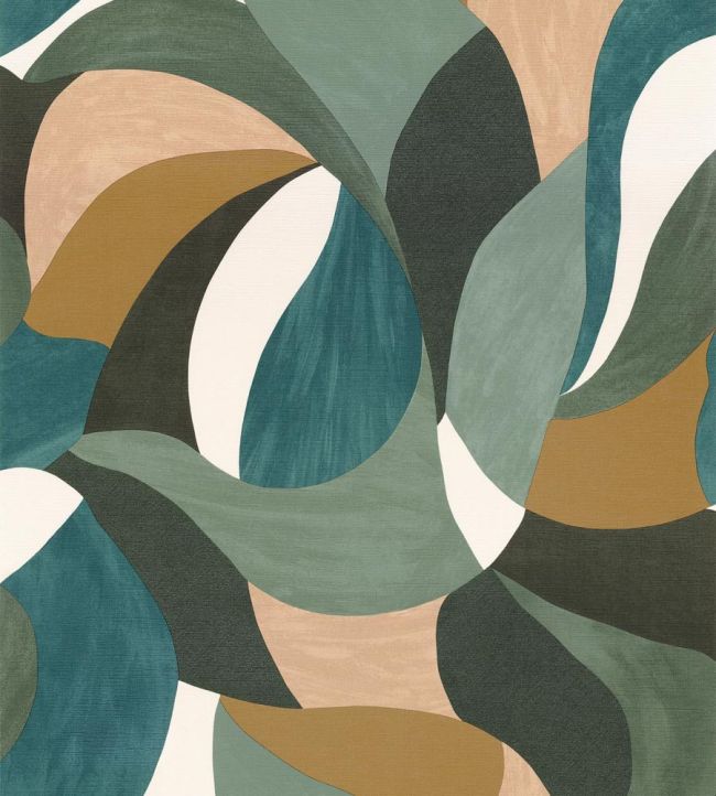 Mandorla Wallpaper in Cypres/Mordore by Casamance | Jane Clayton