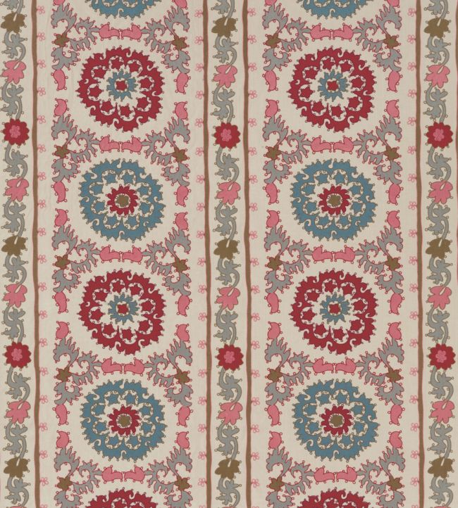 Maracanda Fabric in Pink by Nina Campbell | Jane Clayton
