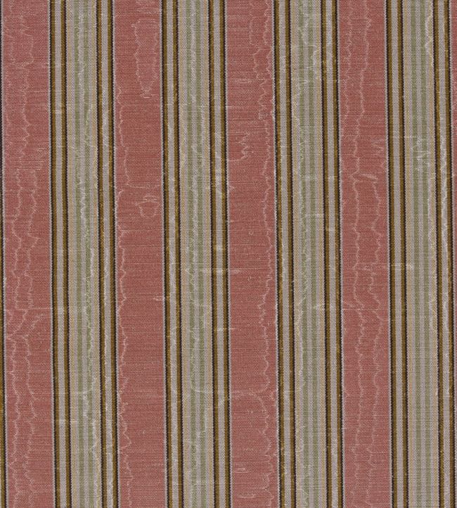 Misa Moire Stripe Fabric by Marvic in Rose | Jane Clayton