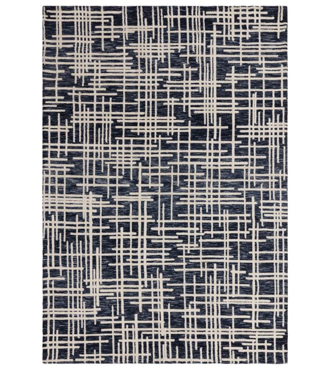 Mason Blueprint Rug in Blue by Asiatic | Jane Clayton