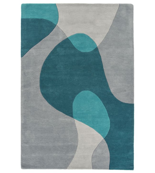 Matrix Arc Rug by Asiatic in Teal | Jane Clayton