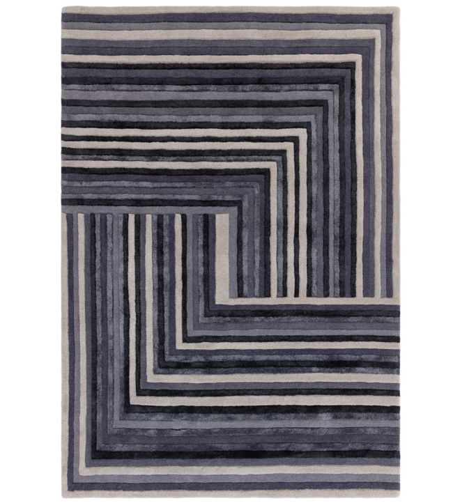 Matrix Network Rug in Indigo 81 by Asiatic | Jane Clayton