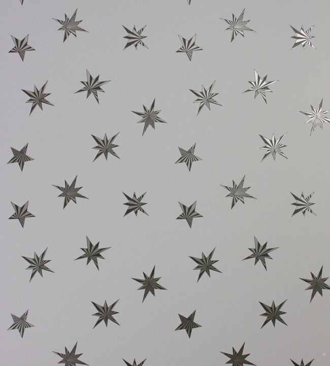 Sirius Wallpaper by Matthew Williamson in Silver | Jane Clayton