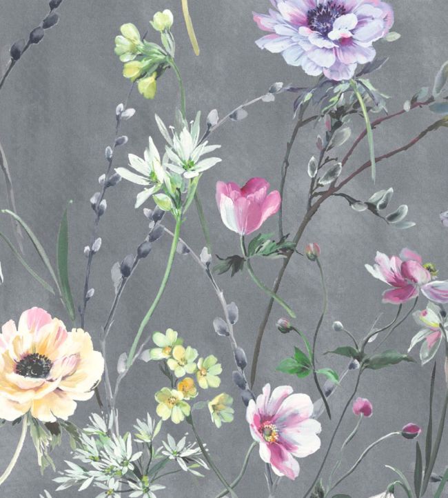 Maytime Fabric in Dusky Grey by Woodchip & Magnolia | Jane Clayton