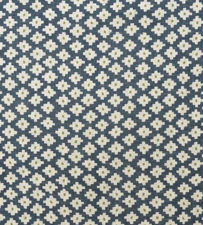 Maze Fabric in Denim by Andrew Martin | Jane Clayton