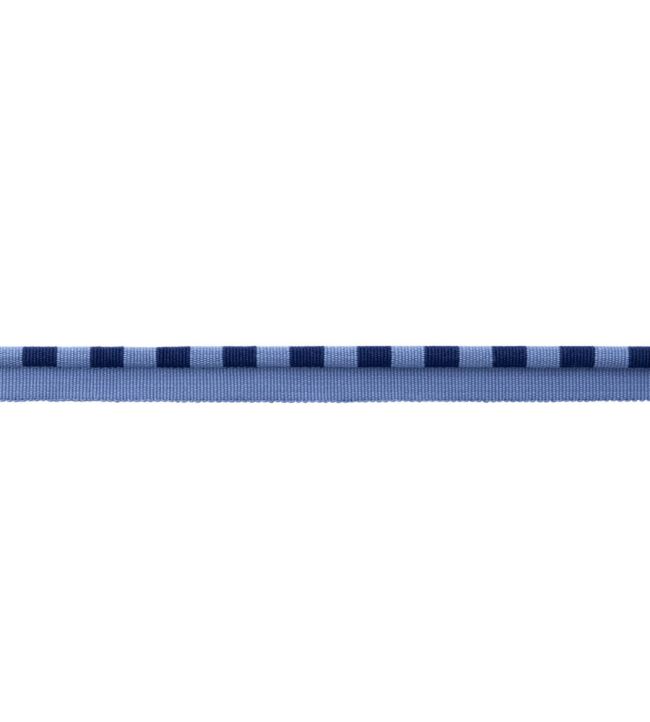 MDS Stripe Piping Trimmings in Navy by Samuel & Sons | Jane Clayton