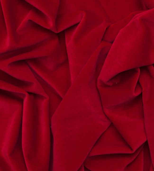 Medici Fabric in Vermillion by Andrew Martin | Jane Clayton