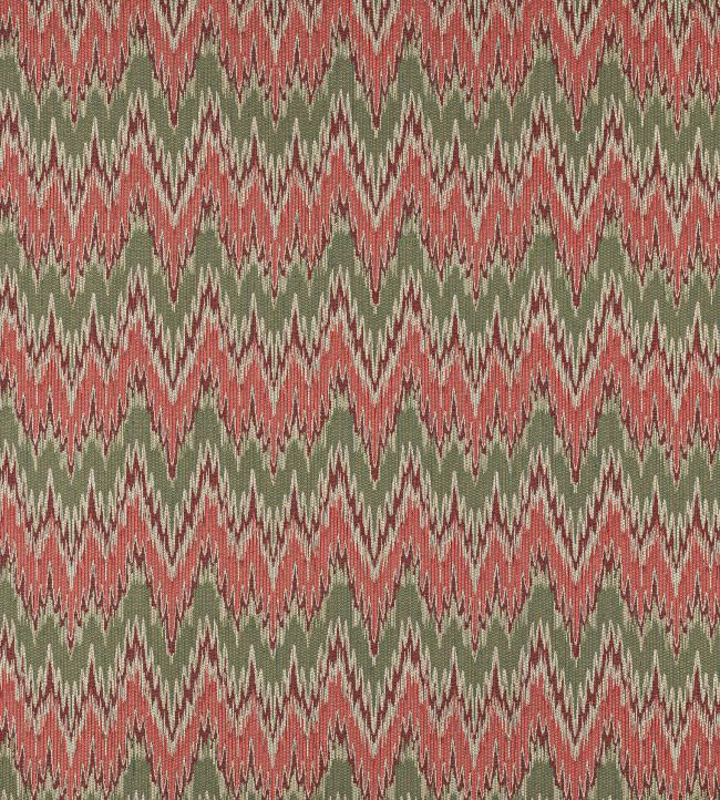 Medora Fabric in Red/Green by Colefax and Fowler | Jane Clayton