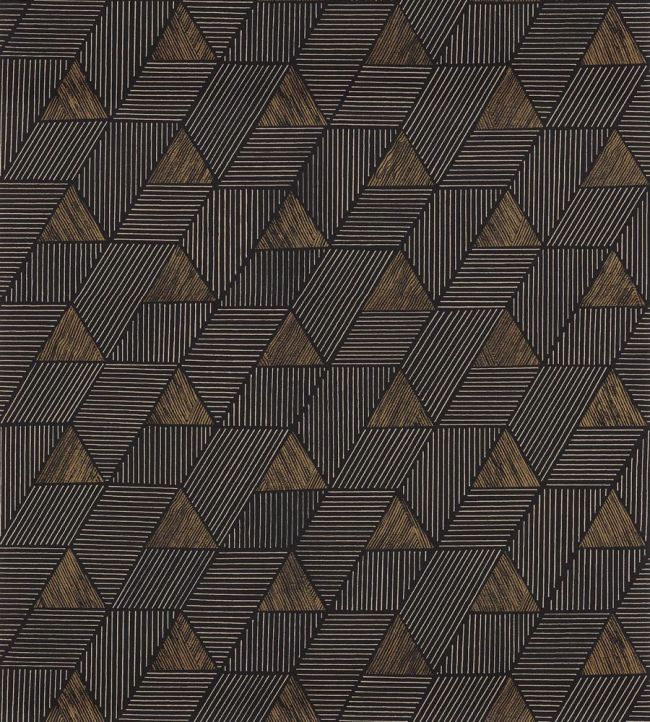 Meroe Wallpaper in Noir/Mordore by Casamance | Jane Clayton