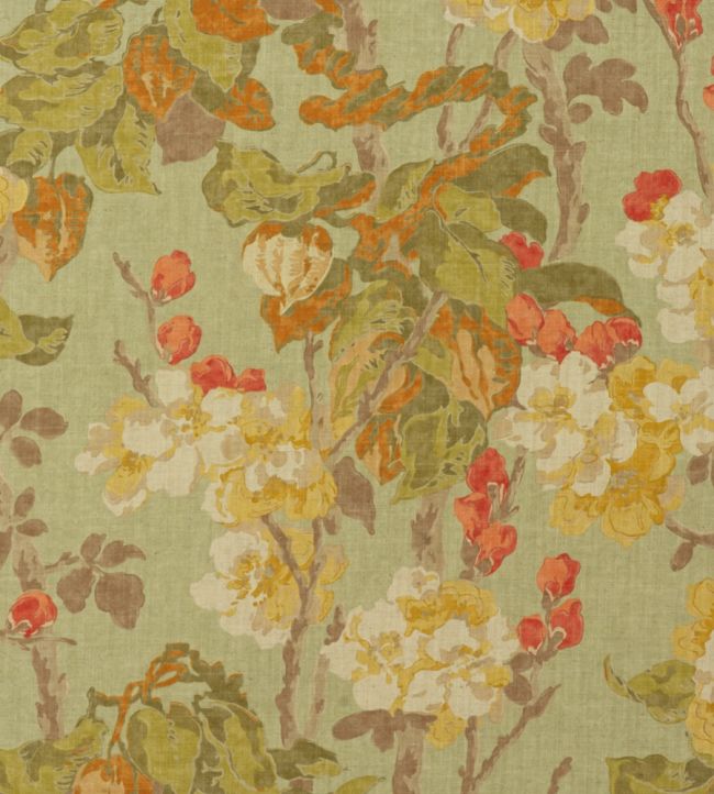 Midsummer Fabric in Sage by Andrew Martin | Jane Clayton