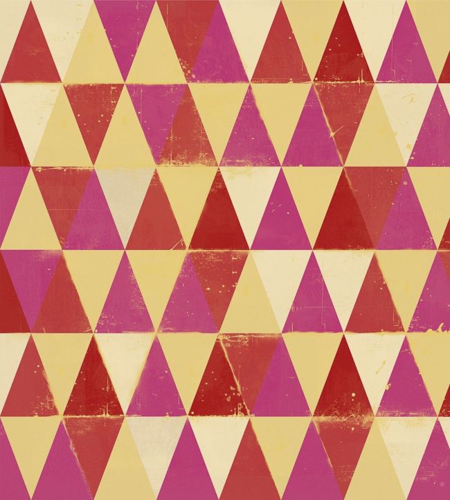 Circus Pattern Wallpaper by MINDTHEGAP in Fuschia | Jane Clayton