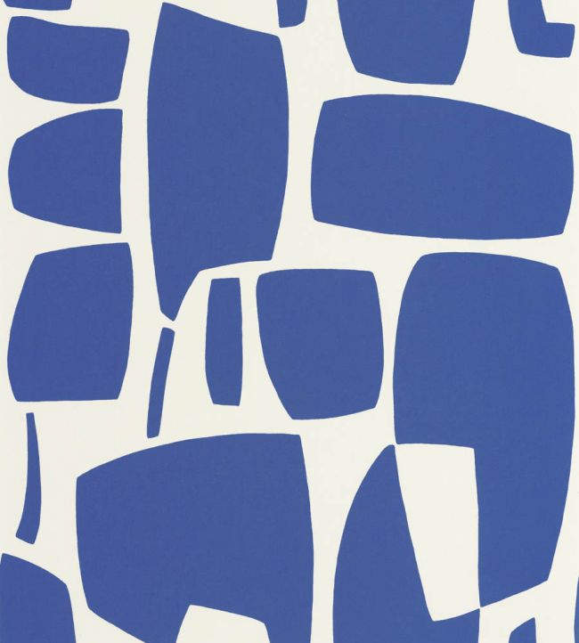 Module Wallpaper in Bleu Indigo by Casadeco | Jane Clayton