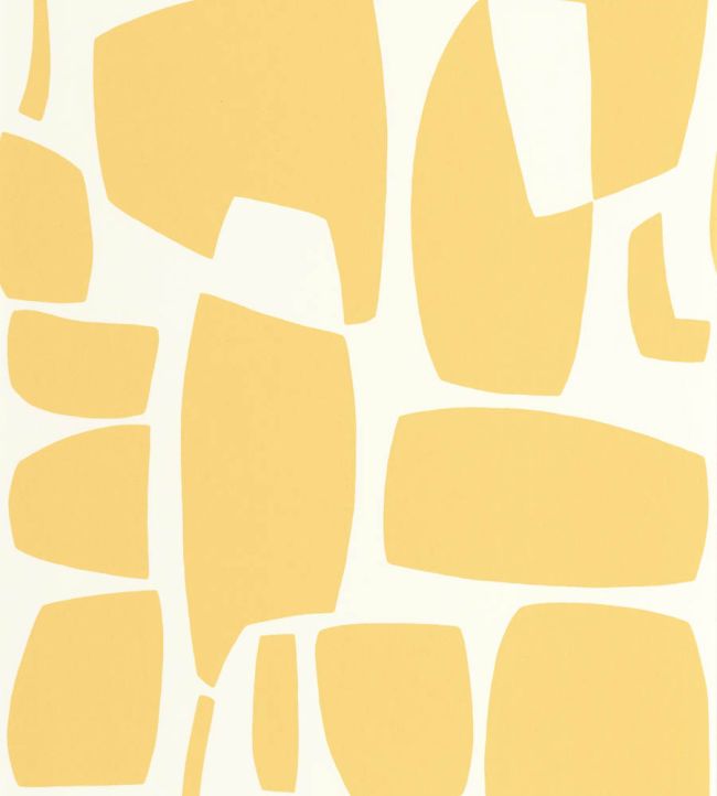 Module Wallpaper in Jaune Lemon by Casadeco | Jane Clayton