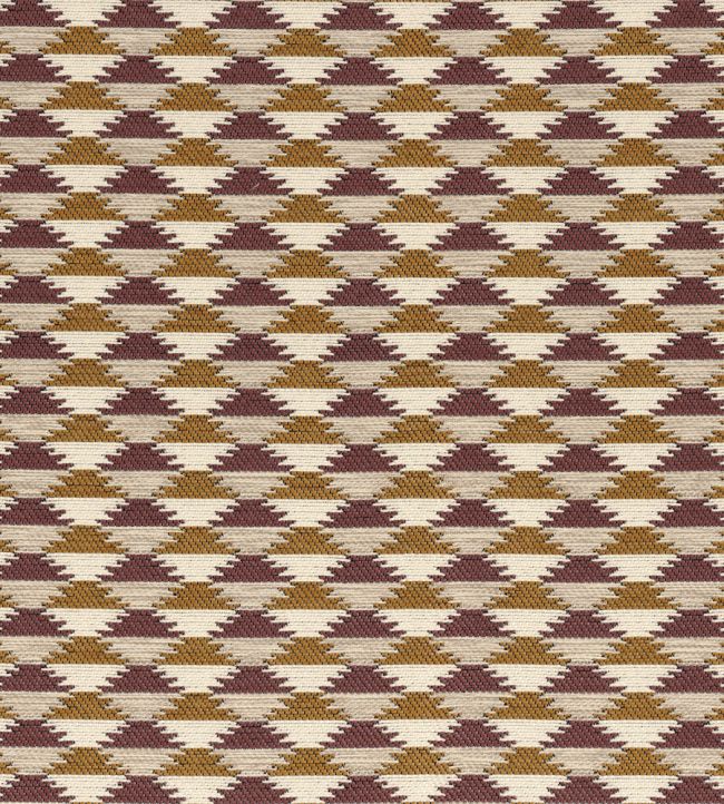 Moki Fabric in Ocre Terracotta by Casamance | Jane Clayton