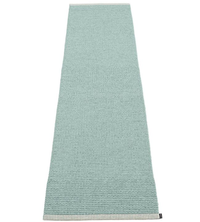 Mono Runner 60 x 250cm Rug in Haze/Pale Turquoise by Pappelina | Jane ...