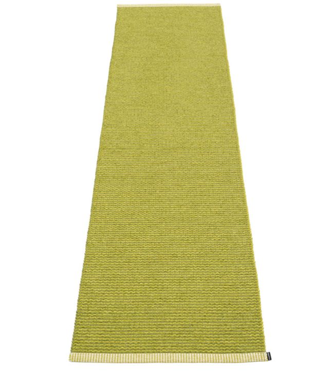 Mono Runner 60 x 250cm Rug in Olive/Lime by Pappelina | Jane Clayton