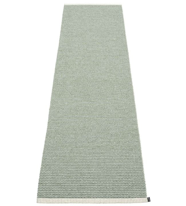 Mono Runner 60 x 250cm Rug in Sage/Army by Pappelina | Jane Clayton