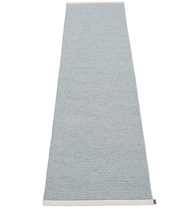 Mono Runner 60 x 250cm Rug in Storm/Light grey by Pappelina | Jane Clayton