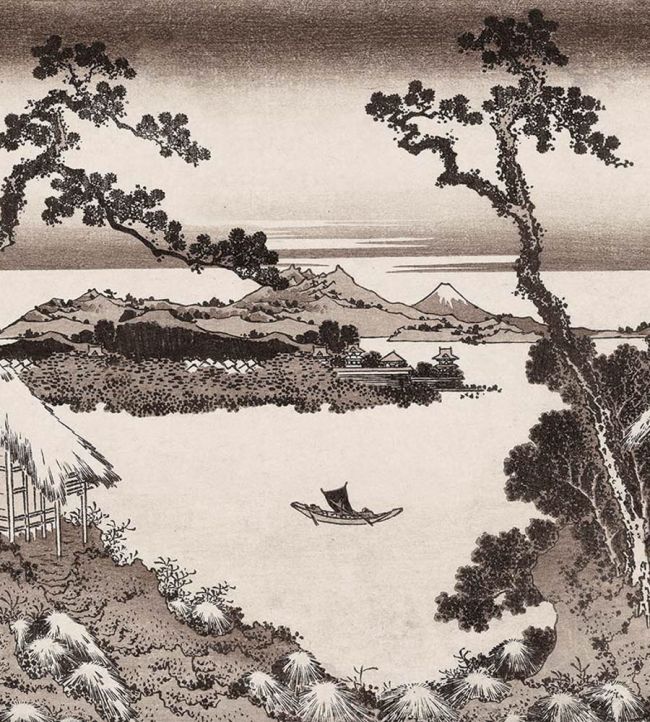 Nihonga Wallpaper Mural in 94 by Today Interiors | Jane Clayton