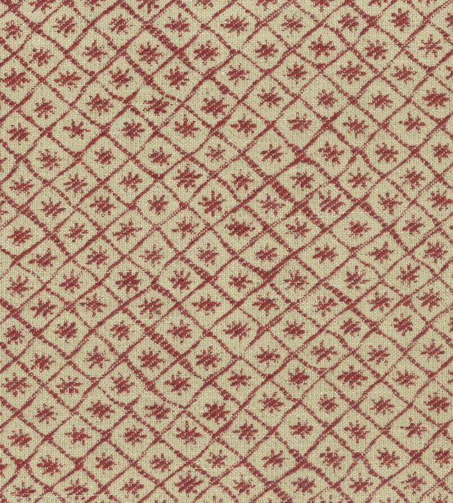 Solitaire Fabric by Nina Campbell in Coral/Sand | Jane Clayton