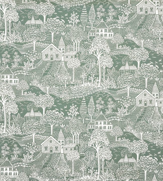 Novel Fabric in Forest by Prestigious Textiles | Jane Clayton