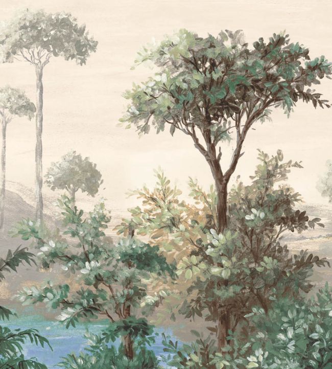 Oasis Wallpaper mural in Natural by Woodchip & Magnolia | Jane Clayton