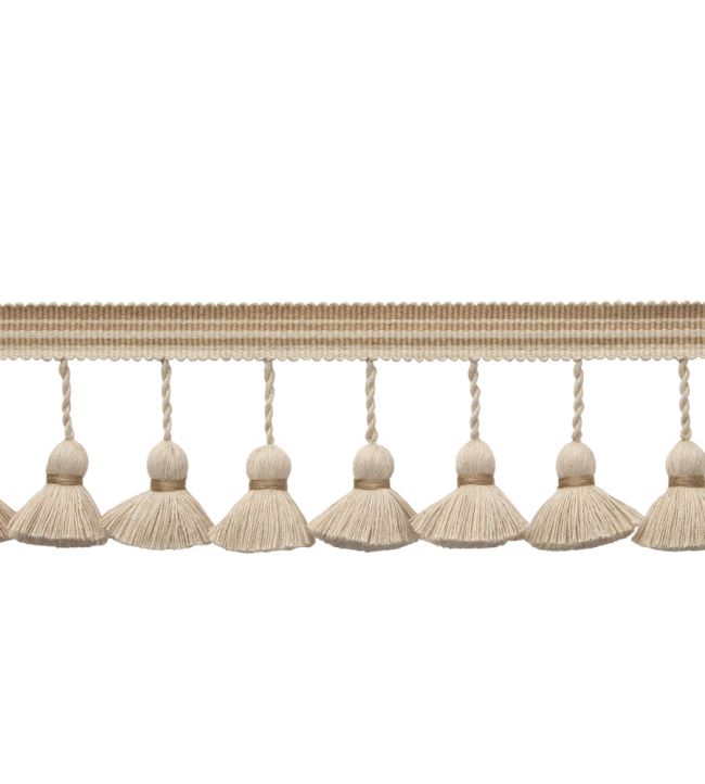 Oceanside Tassel Fringe Trimmings in Sand by Samuel & Sons | Jane Clayton