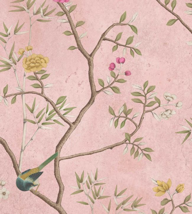 Chinoiserie Onism Fabric in Dusky Pink by Woodchip & Magnolia | Jane ...