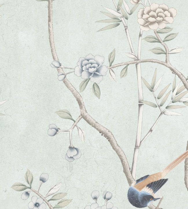 Chinoiserie Onism Fabric in Ocean by Woodchip & Magnolia | Jane Clayton