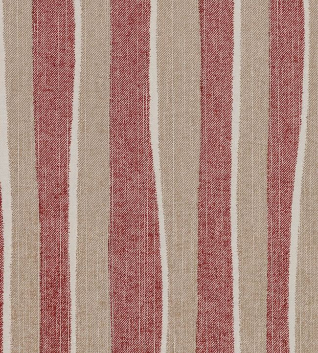 Orchard Stripe Fabric in Raspberry by Fermoie | Jane Clayton