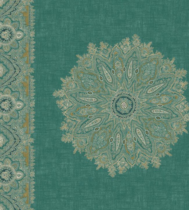 Orissa Fabric in Teal by Warner House | Jane Clayton