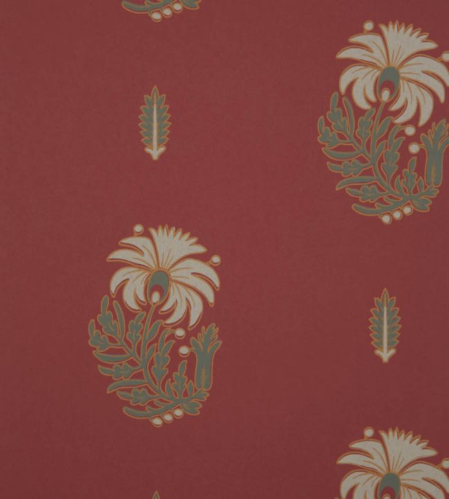 Palm Parade Wallpaper in Lacquer by Liberty | Jane Clayton