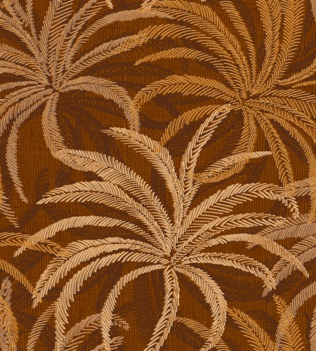 Palmetto Fabric in Yam by Arley House | Jane Clayton
