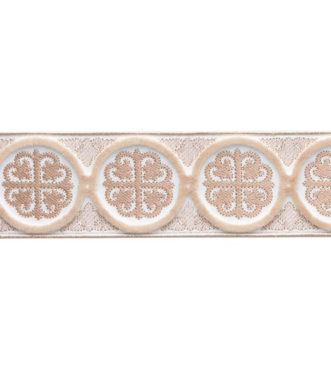 Paloma Velvet Border Trimmings in Blush by Samuel & Sons | Jane Clayton