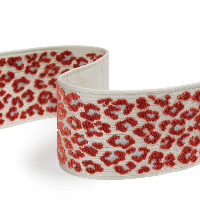 Panthera Braid Trimmings in Coral Spice by James Hare | Jane Clayton